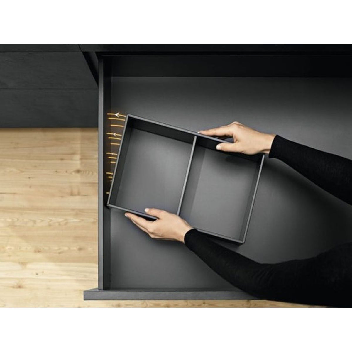 Blum Ambia-Line ZC7S600RS2 Wide Frame Suits 600NL Carbon Black ...